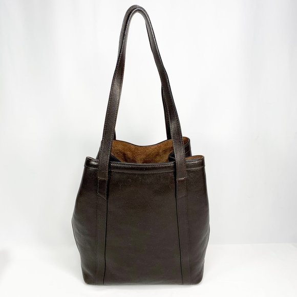 Lotuff | Bags | Lotuff Leather Angle Tote Pebbled Leather | Poshmark